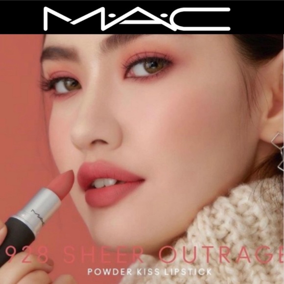 MAC Cosmetics | Makeup | Mac Powder Kiss Lipstick Sheer Outrage 928 ...